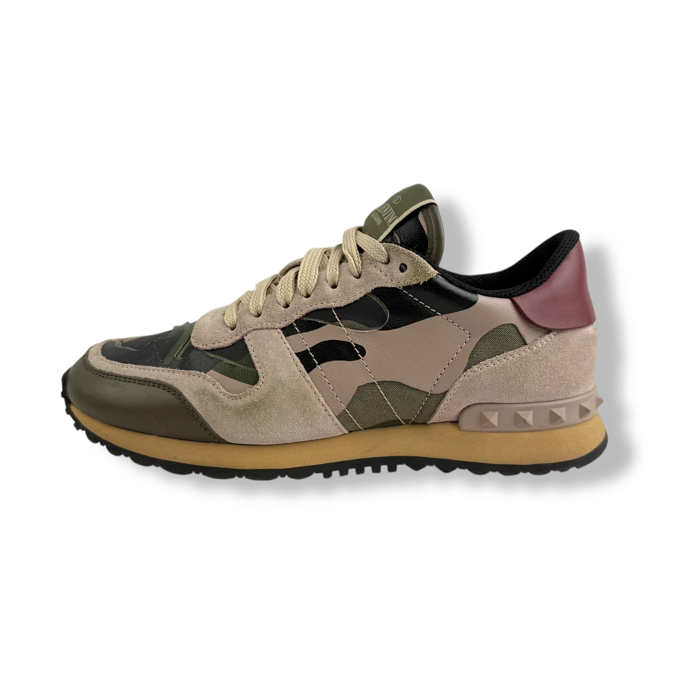 Valentino Rockrunner Khaki/Pink UK 4 / EU 37 - Lux Central